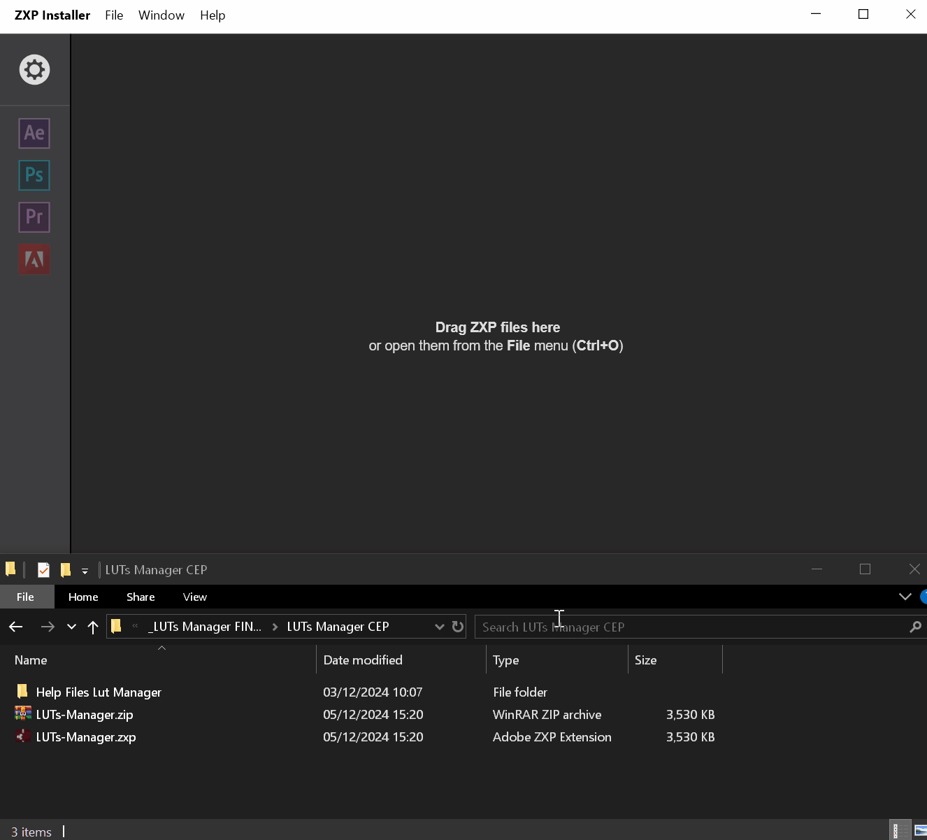 LUTs-Manager Documentation